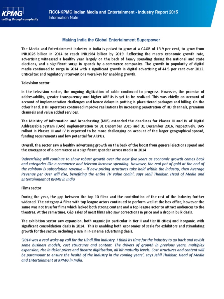 Frames 2015 Information Note KPMG in India | PDF | Corporate Governance ...