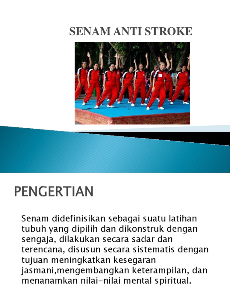 Ppt Senam Lansia Anti Stroke