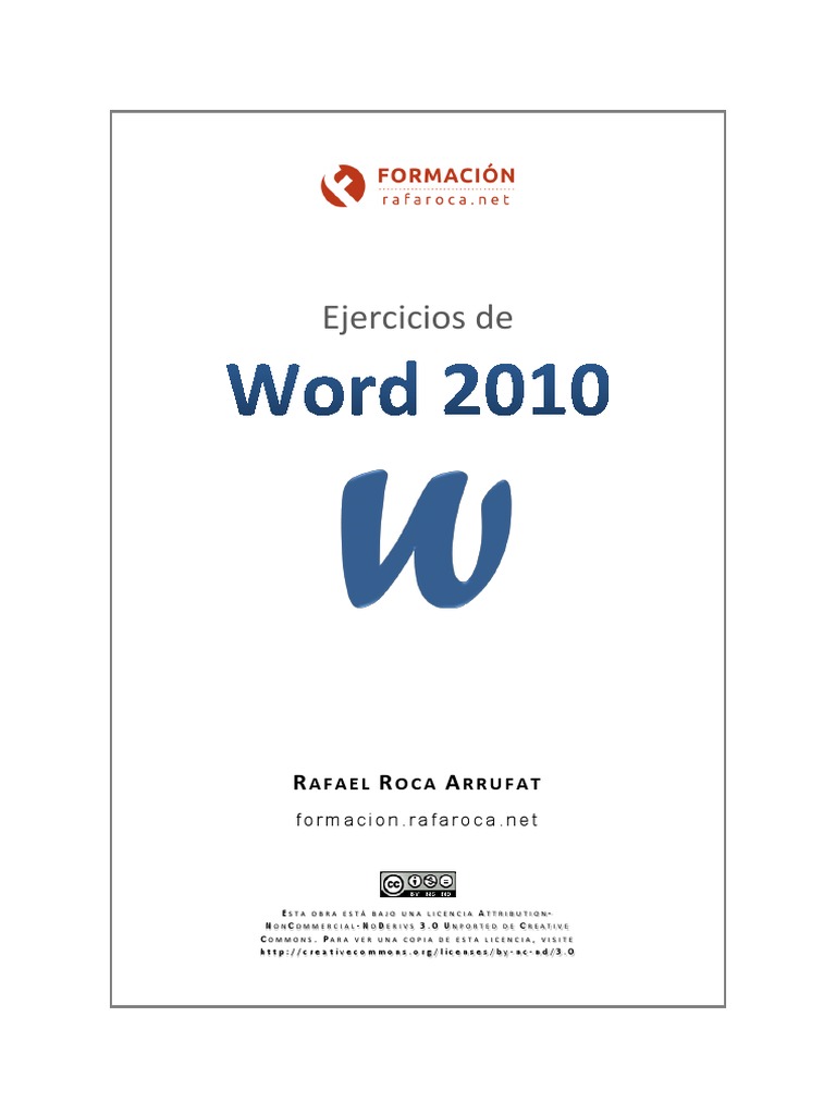 Ejercicios de Word 2010 - MUESTRA | Descargar gratis PDF | Point and Click | Microsoft Word