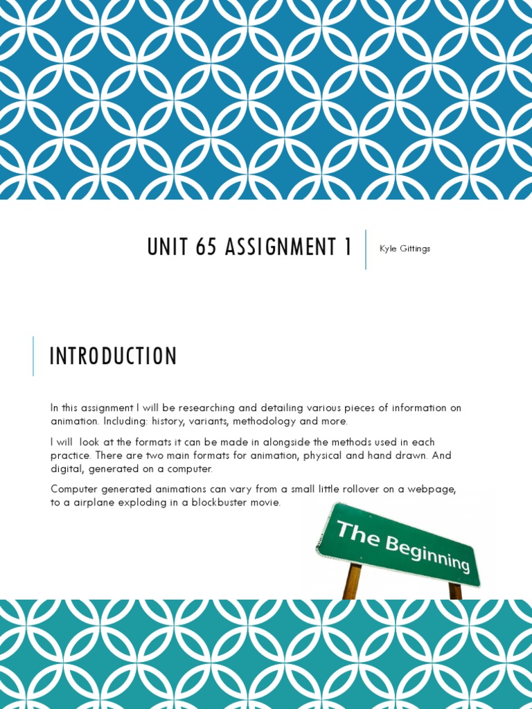 Unit 65 Assignment 1: Kyle Gittings | PDF | Computer Animation | Data Compression