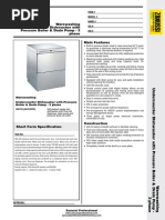 Ecolab EC-44 Dishmachine Overview | PDF | Water | Electrical Engineering