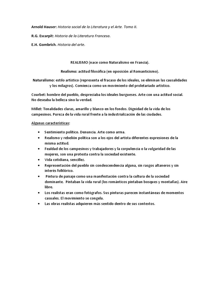 Arnold Hauser | PDF | Realismo (Artes) | Pinturas