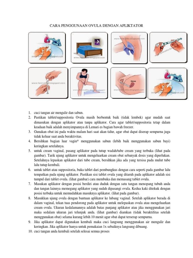 CARA PENGGUNAAN OVULA SECARA EFEKTIF | PDF