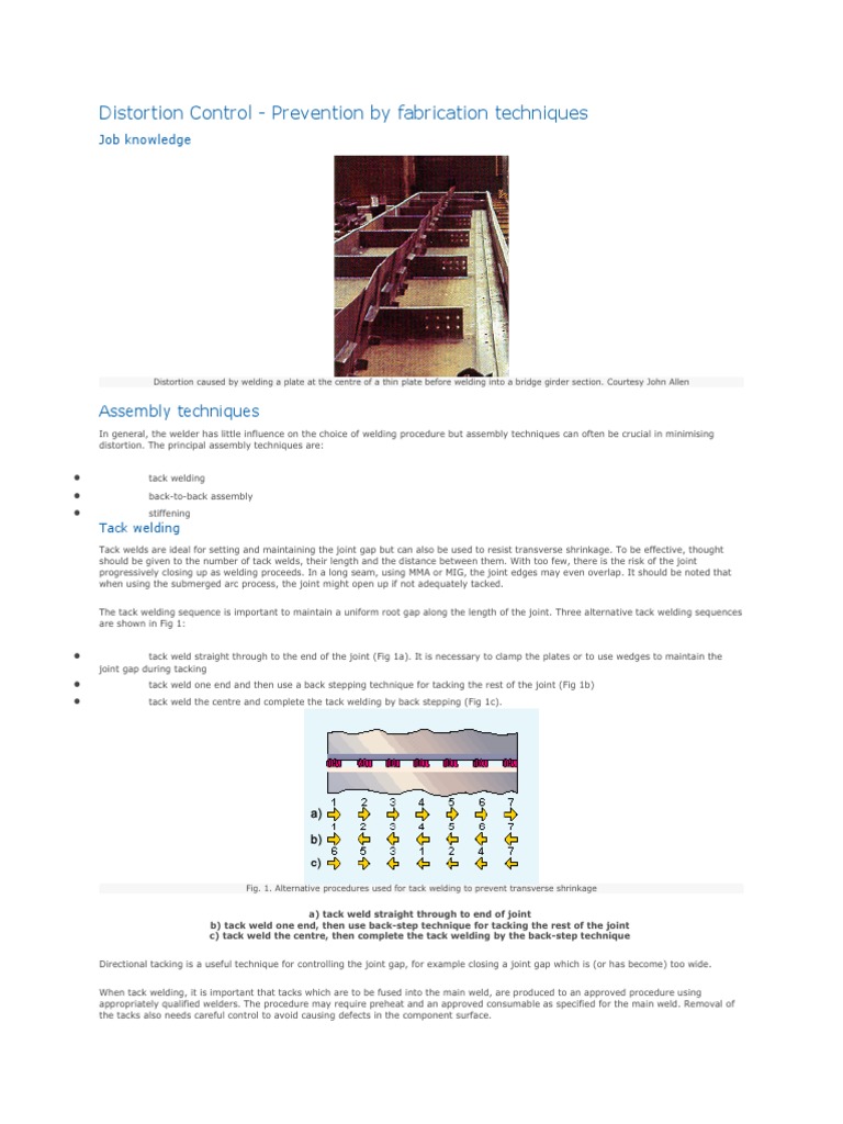 Distortion Control 1 | PDF | Welding | Construction