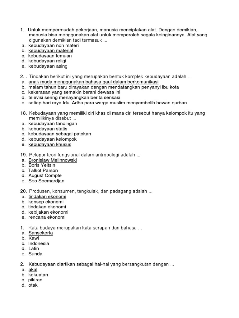 Soal Isbd | PDF | Ilmu Sosial