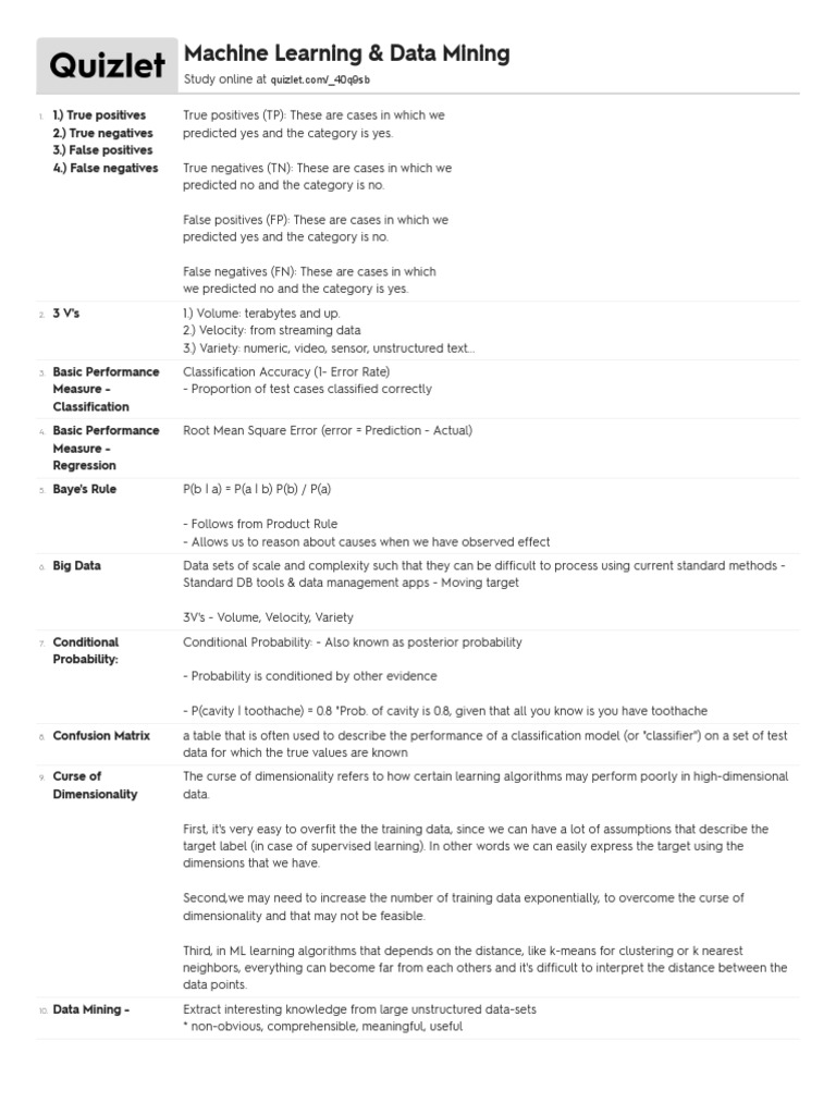 Machine Learning & Data Mining | PDF | Statistical Classification | Machine Learning