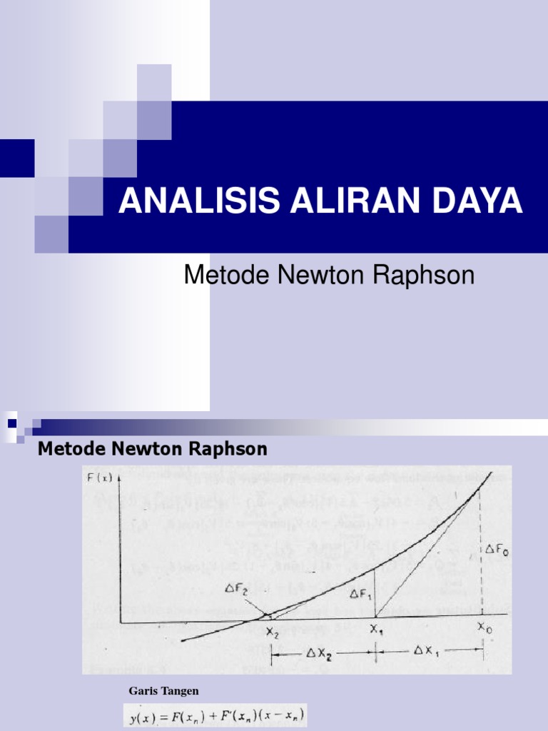 Metode Newton Raphson | PDF | Sains & Matematika