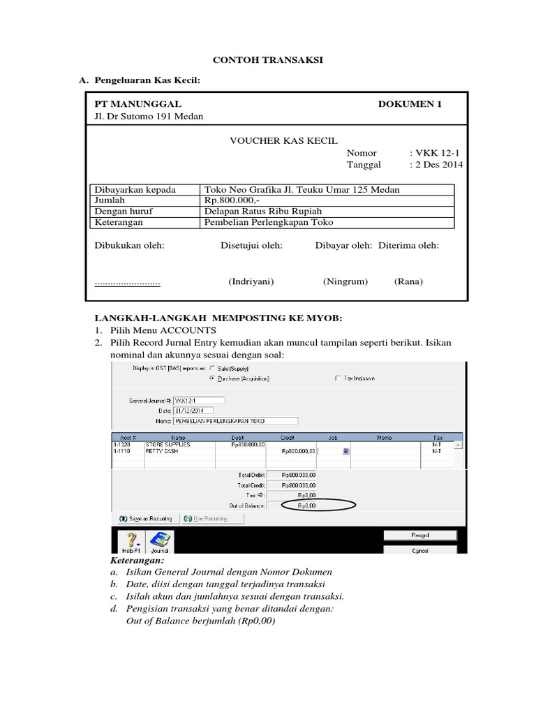 Contoh Transaksi | PDF