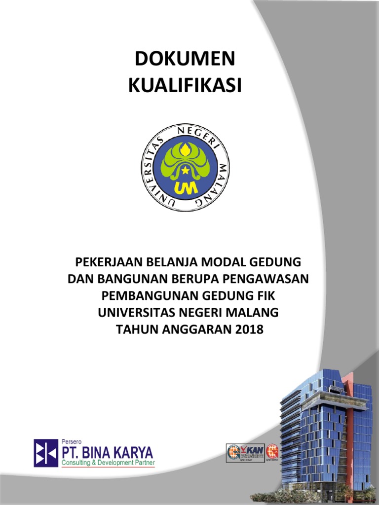 Dok PQ Pekerjaan Belanja Modal Gedung Dan Bangunan Berupa Pengawasan Pembangunan Gedung Fik ...