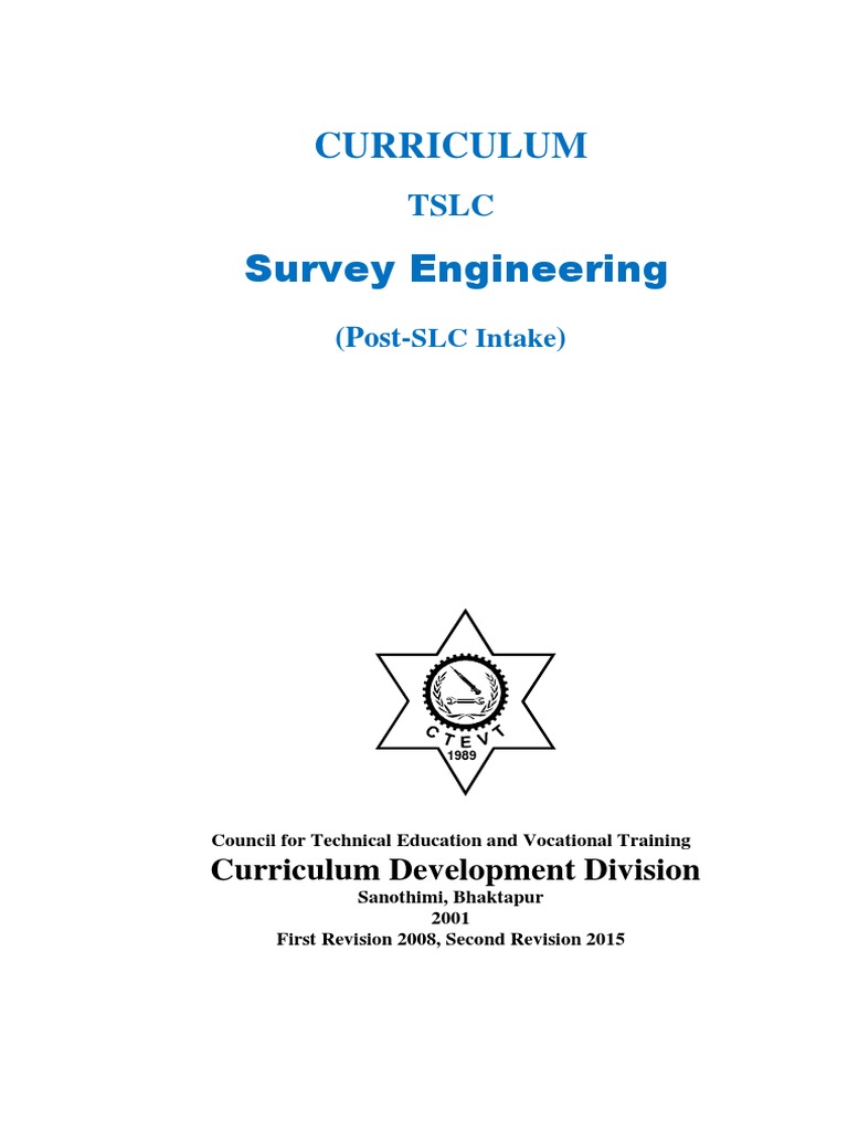 TSLC Survey Engineering Post SLC Revised Final 20151 | PDF | Surveying ...