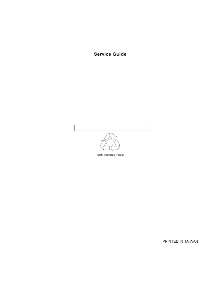 Service Manual | PDF | Cd Rom | Computer Keyboard