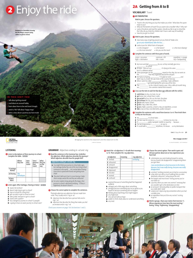 Perspectives Intermediate Unit 2 Sample Unit | PDF | Linguistic Typology | Linguistic Morphology