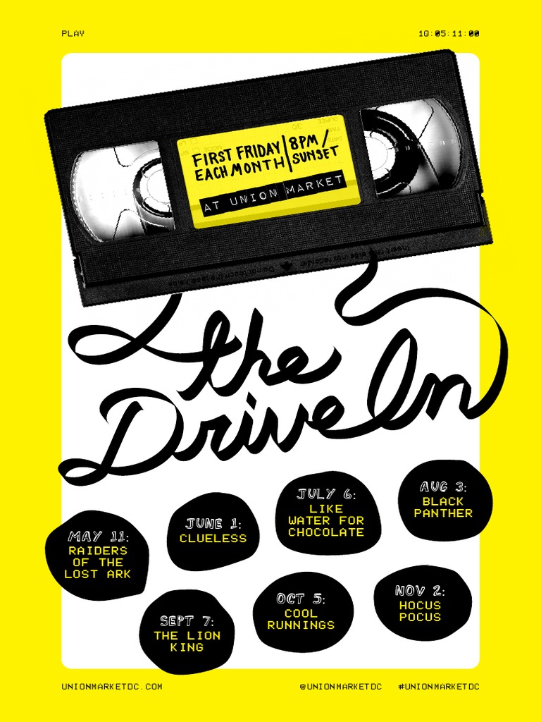 Union Market's Drive-In Movie Schedule | PDF