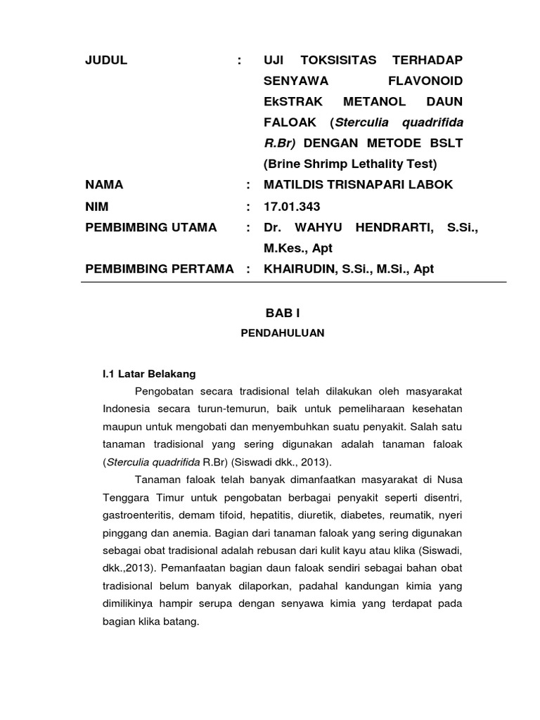 Rancangan Proposal NoLab | PDF | Sains & Matematika