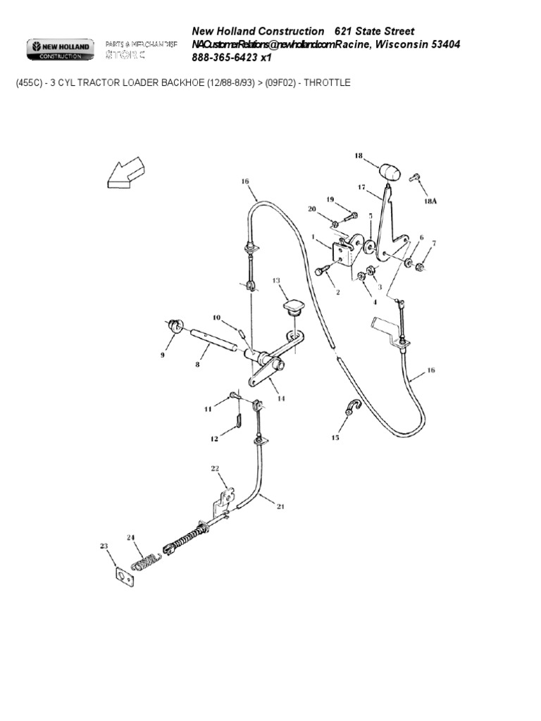 Throttle & Foot Accelerator Controls, (11-88/-), 455c & 455d | PDF ...