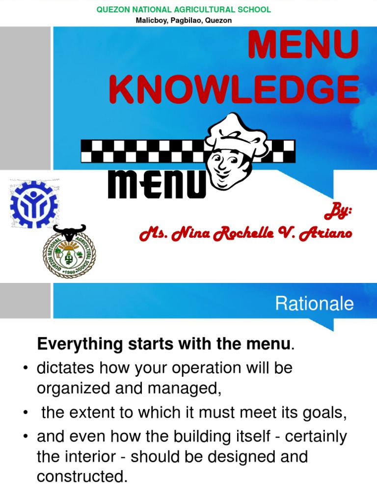 MENU Product Knowledge | PDF | Menu | Entrée