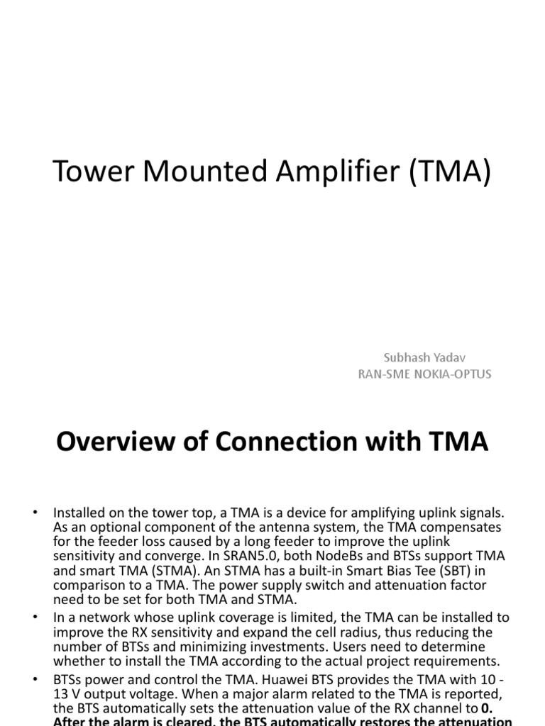 Tma & Ret | PDF | Amplifier | Power Supply