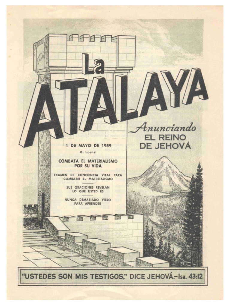 Atalaya 1 Mayo 1959 | PDF