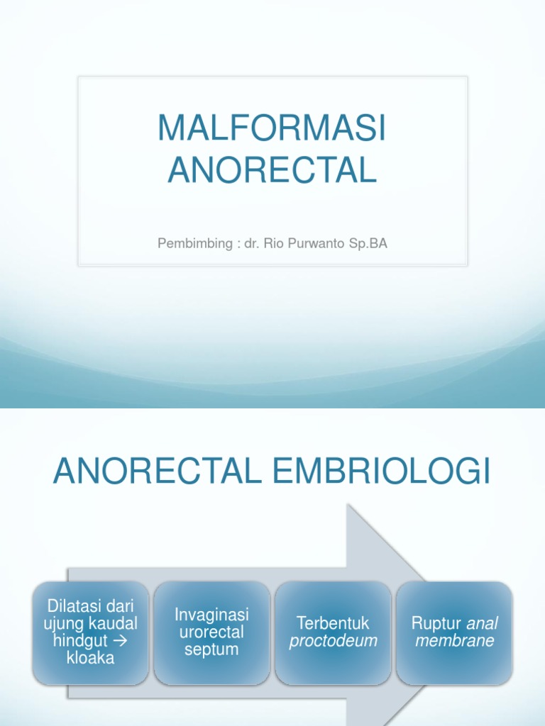 Anorectal Malformation (Autosaved) | PDF