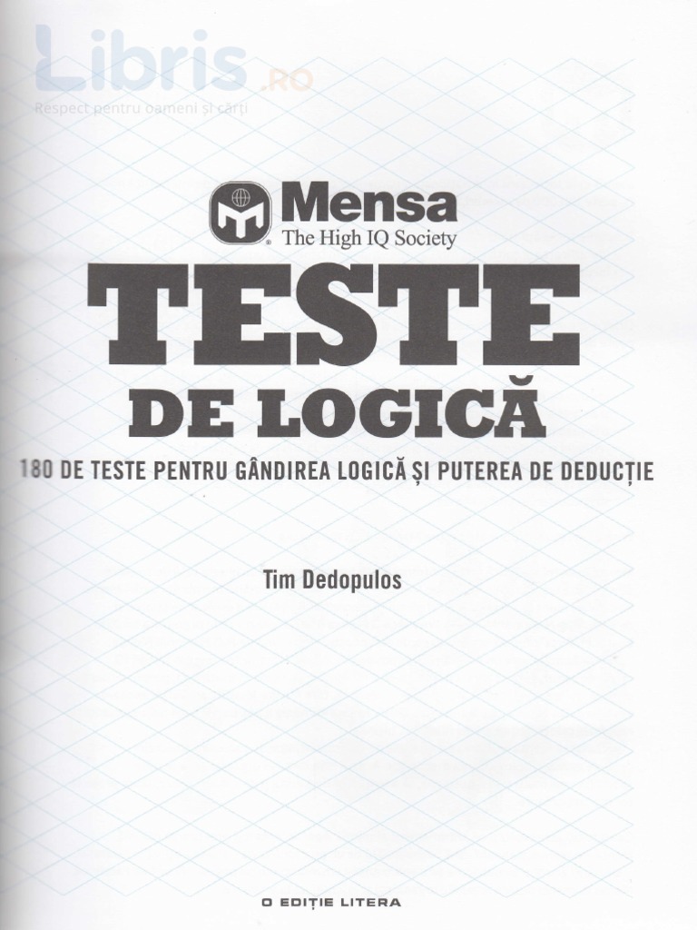 Teste de Logica. Mensa | PDF