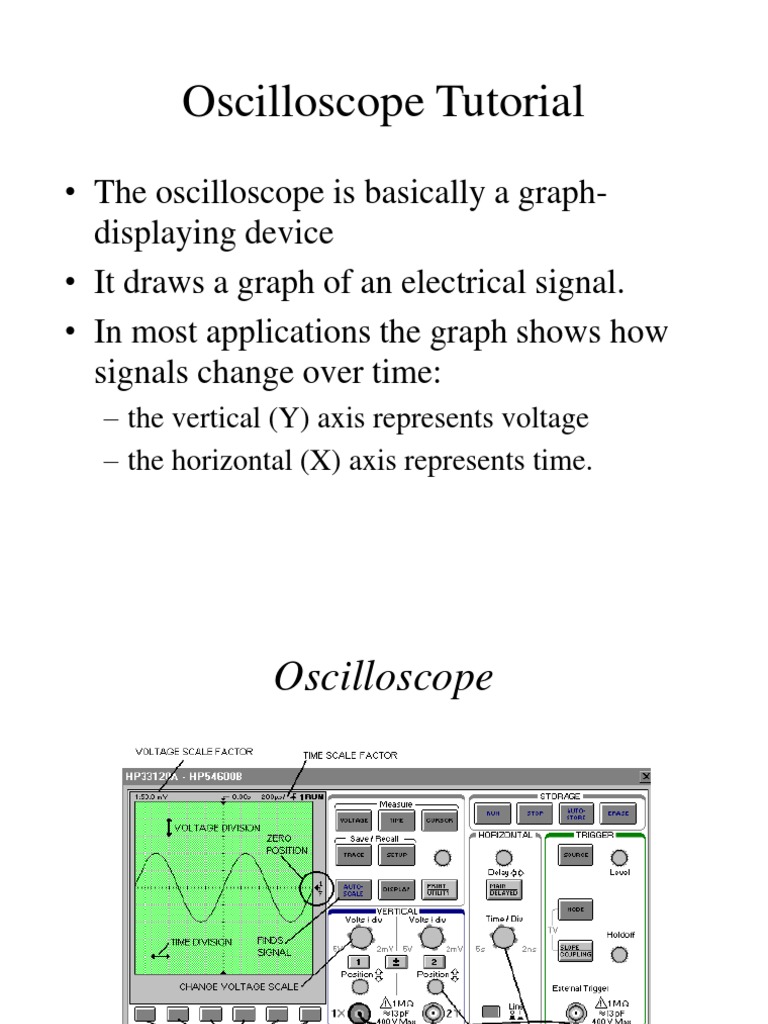 Oscilloscope Tutorial | PDF | Cathode Ray Tube | Physical Quantities
