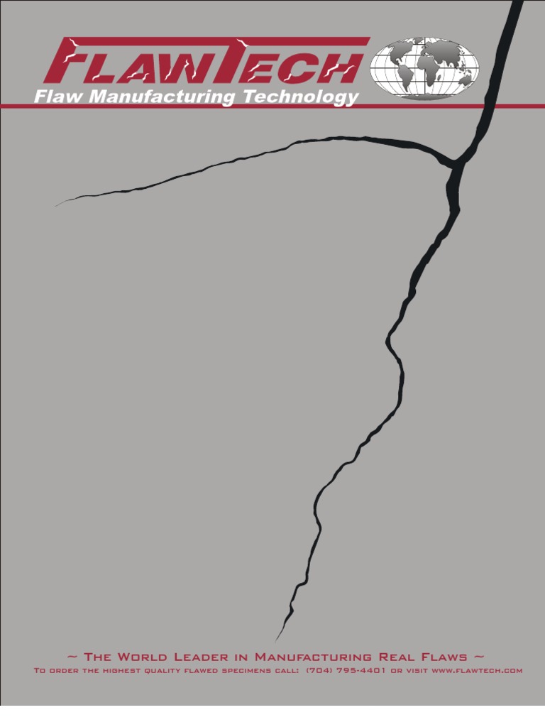 FlawTech Specimen Kits Overview | PDF | Nondestructive Testing | Pipe ...