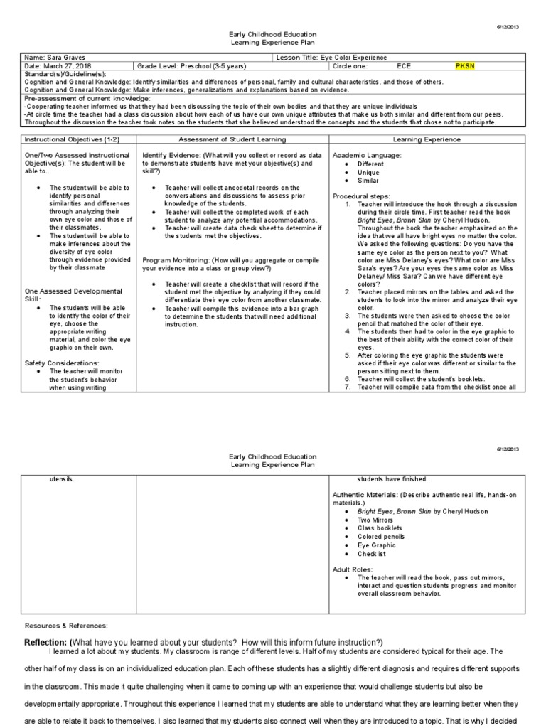 Edt 313 Lesson Plan 1 | PDF | Classroom | Teachers