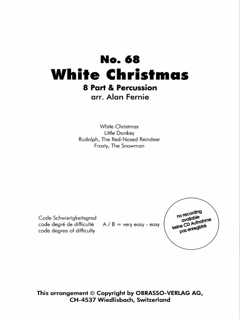 Score 17165 White Christmas | PDF