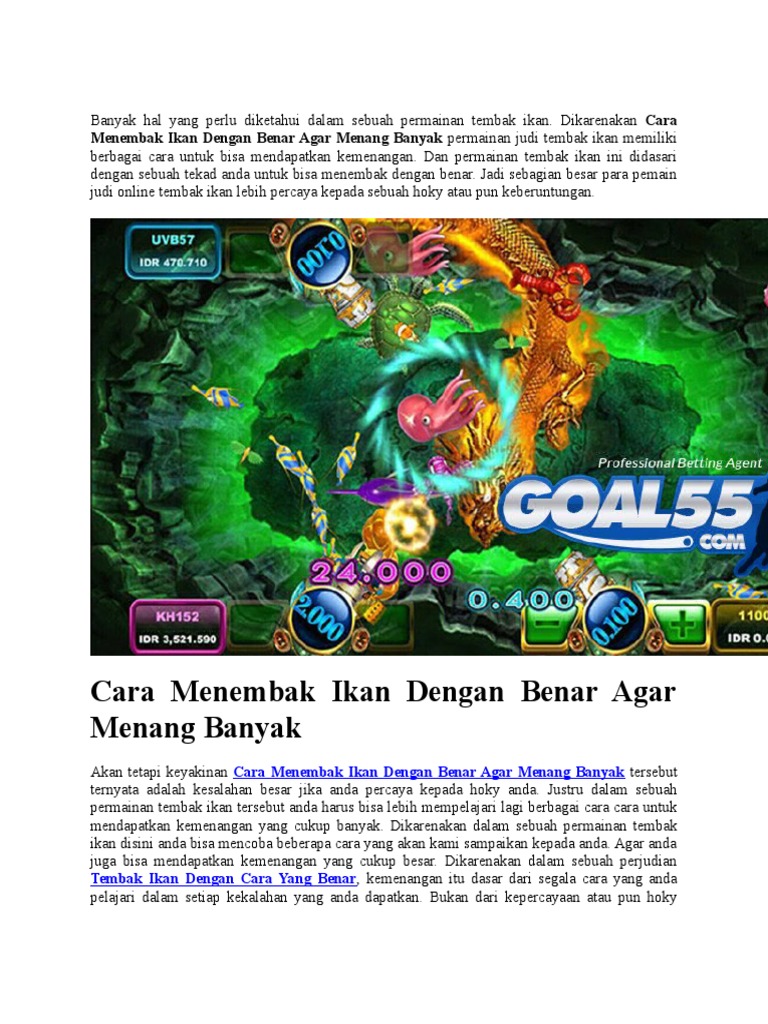 Cara Menembak Ikan Dengan Benar Agar Menang Banyak | PDF