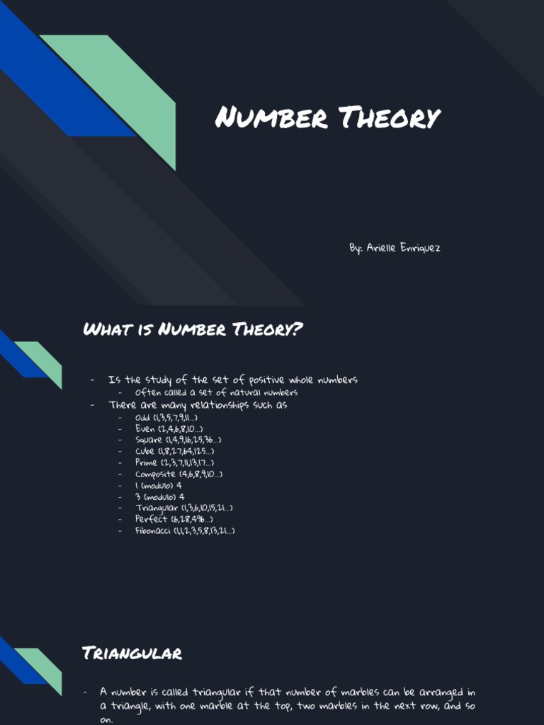 Number Theory | PDF | Number Theory | Elementary Mathematics