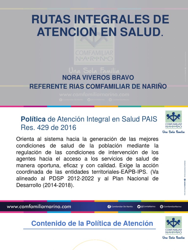 Rutas Integrales de Atencion en Salud | Política social | Gestión de recursos humanos