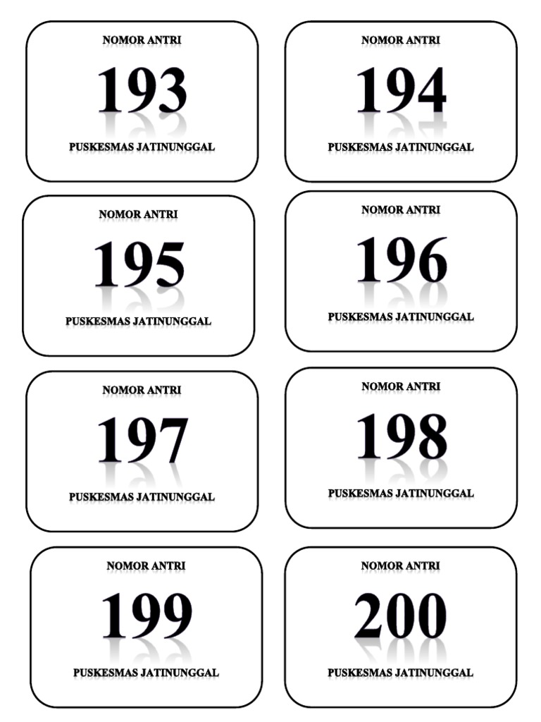 Nomor Antrian | PDF