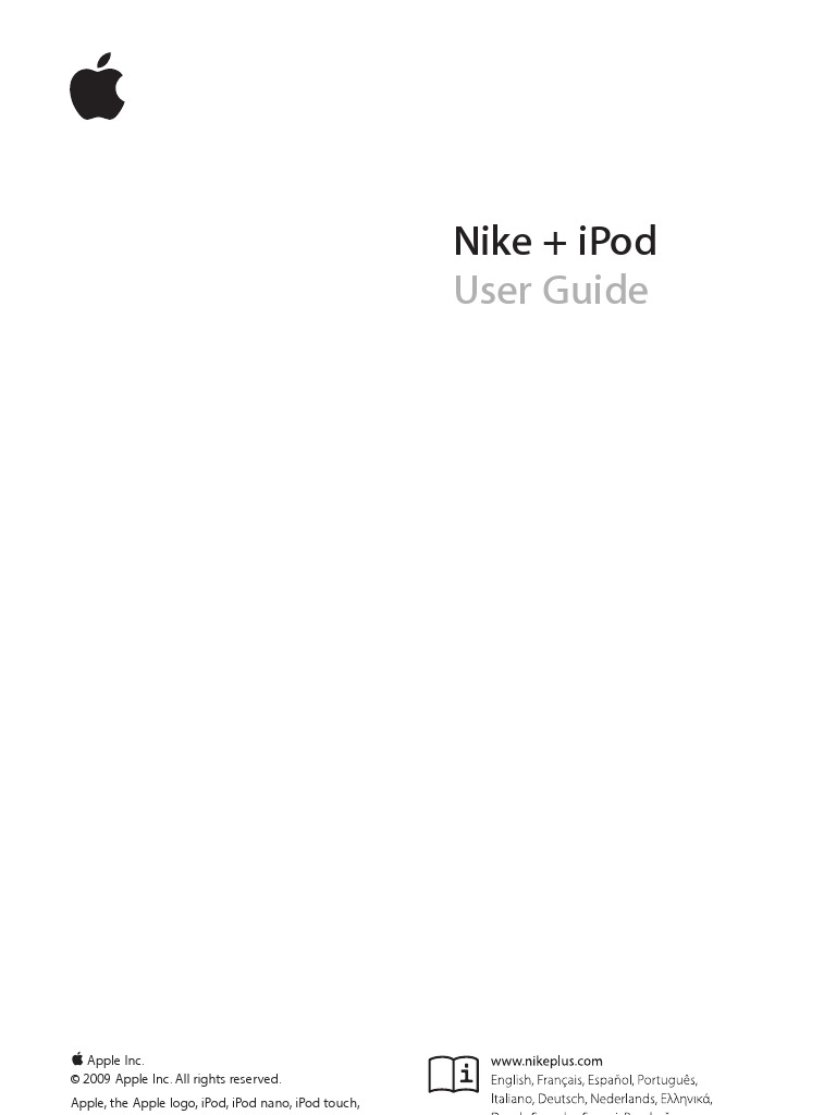 Nike Plus Ipod User Guide | PDF | I Pod | I Phone