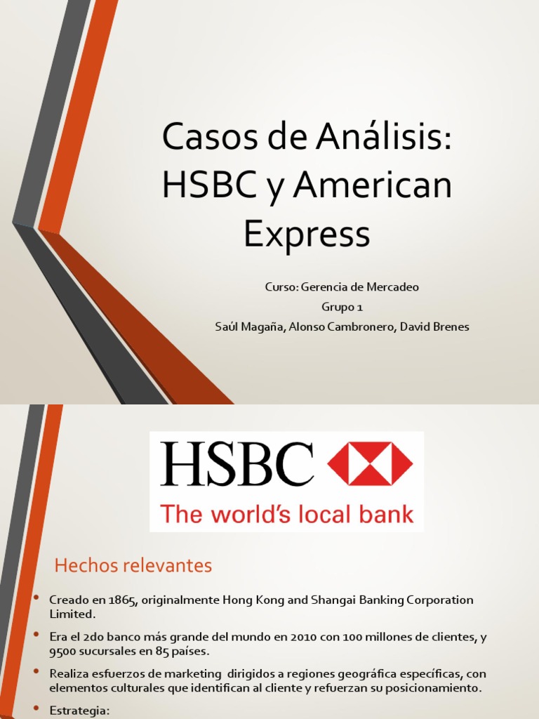 Grupo 1. Casos HSBC y Amex | PDF | American Express | Hsbc