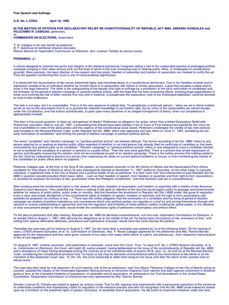 Consti Fss Publicf | PDF | First Amendment To The United States ...
