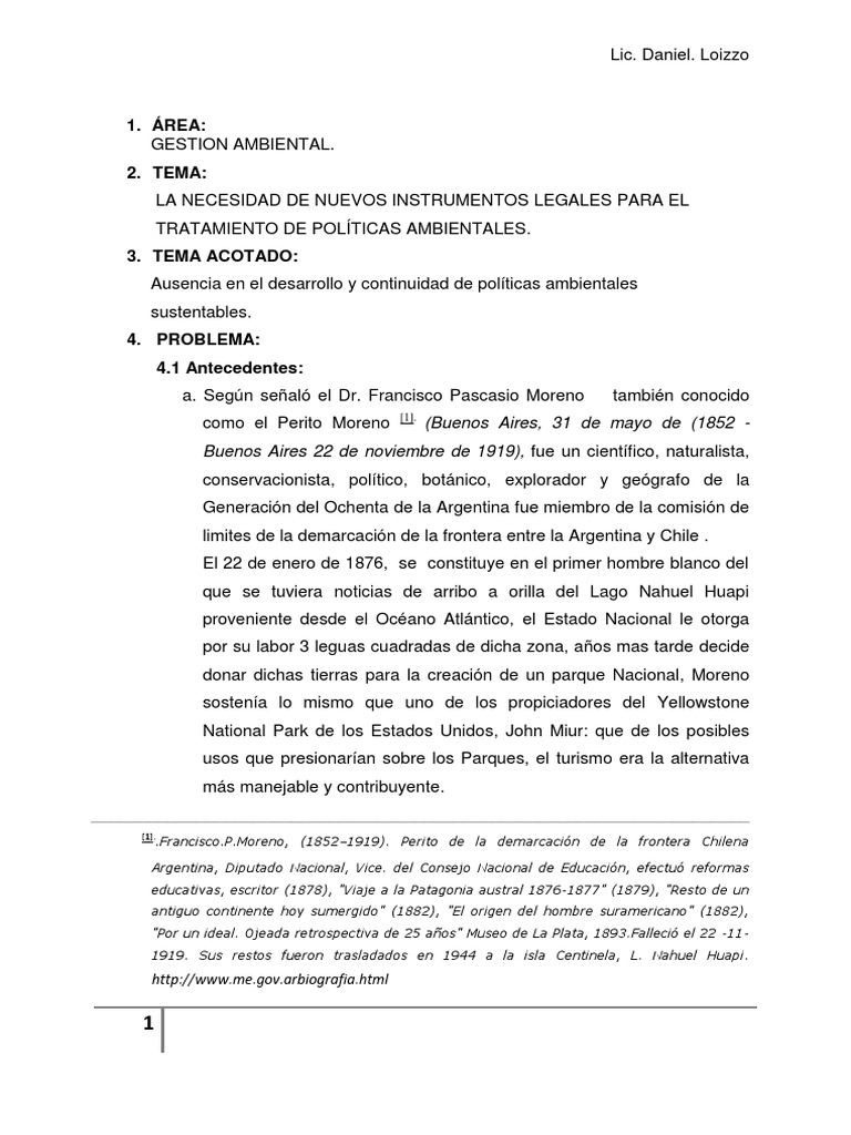 Licenciado Daniel Loizzo Correcciones Necesarias en La Normativa ...