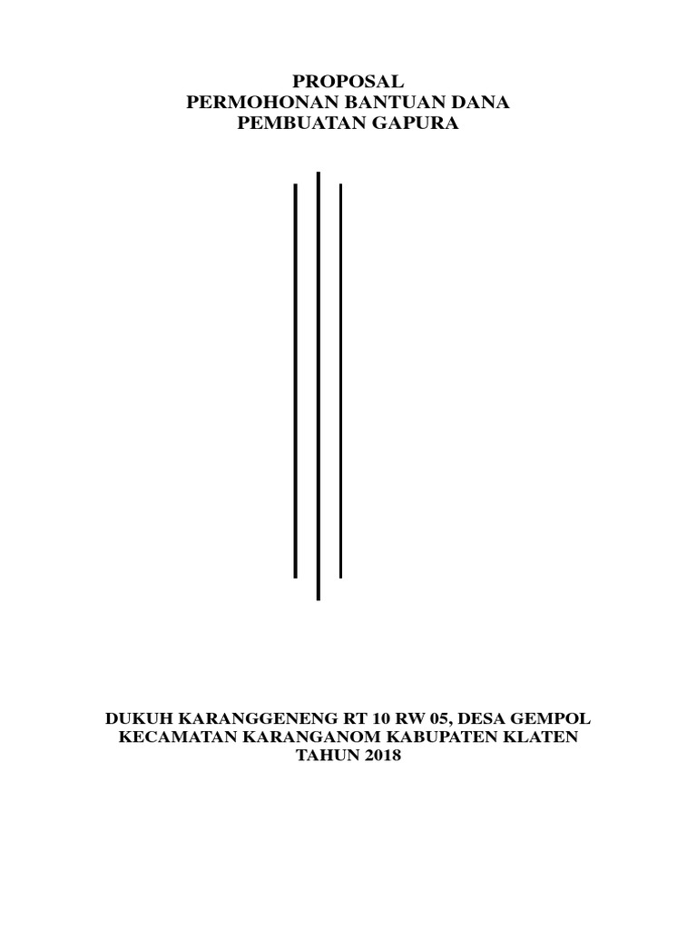 Cover Proposal Gapura | PDF