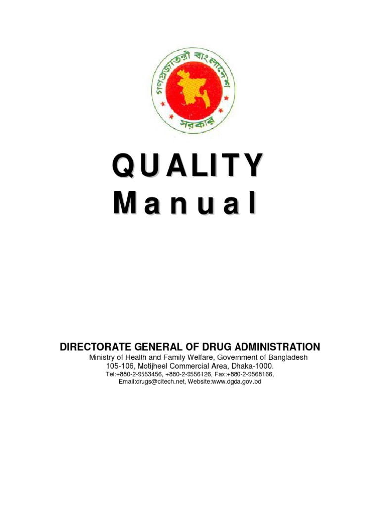 Quality Management System: Ensuring Quality in Drug Regulation Through ...