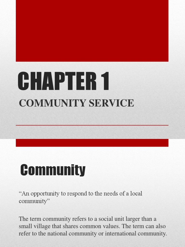 A Guide to Community Service: Understanding Community Immersion and ...