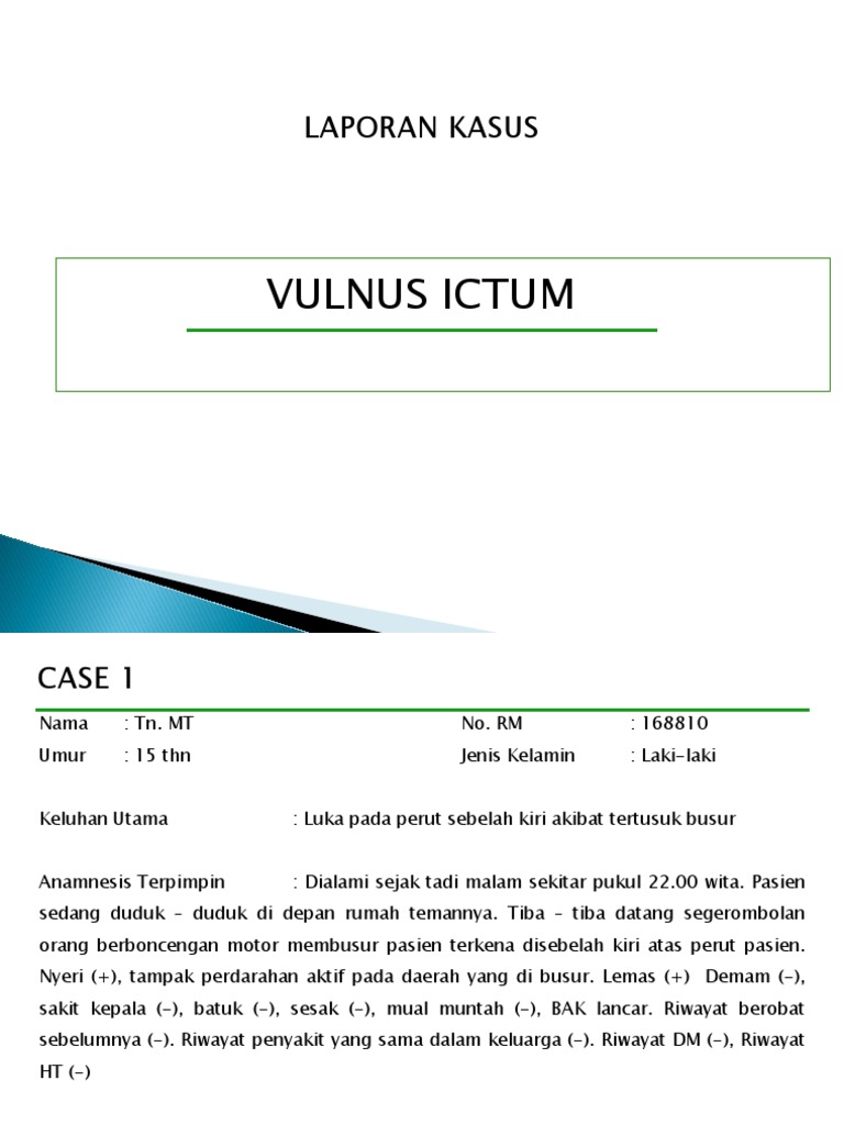 Vulnus Ictum | PDF | Sains & Matematika