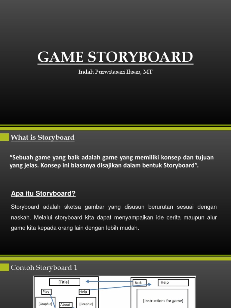 Panduan Membuat Storyboard Game | PDF