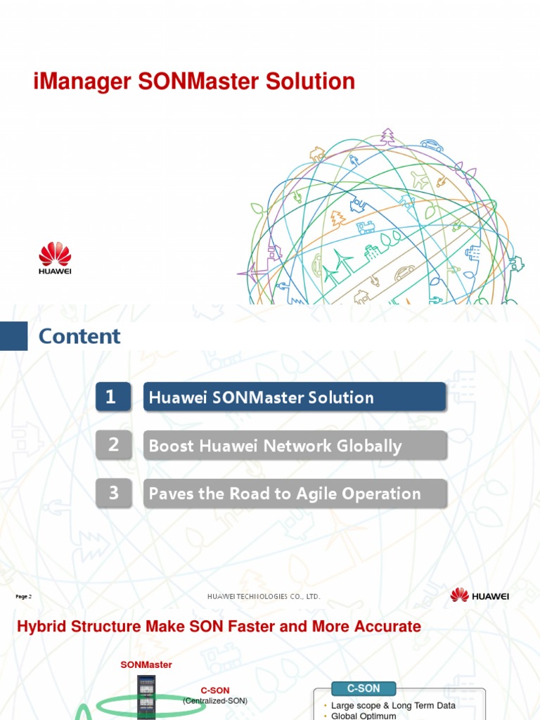 Huawei IManager SONMaster Solution | PDF | Lte (Telecommunication) | 4 G