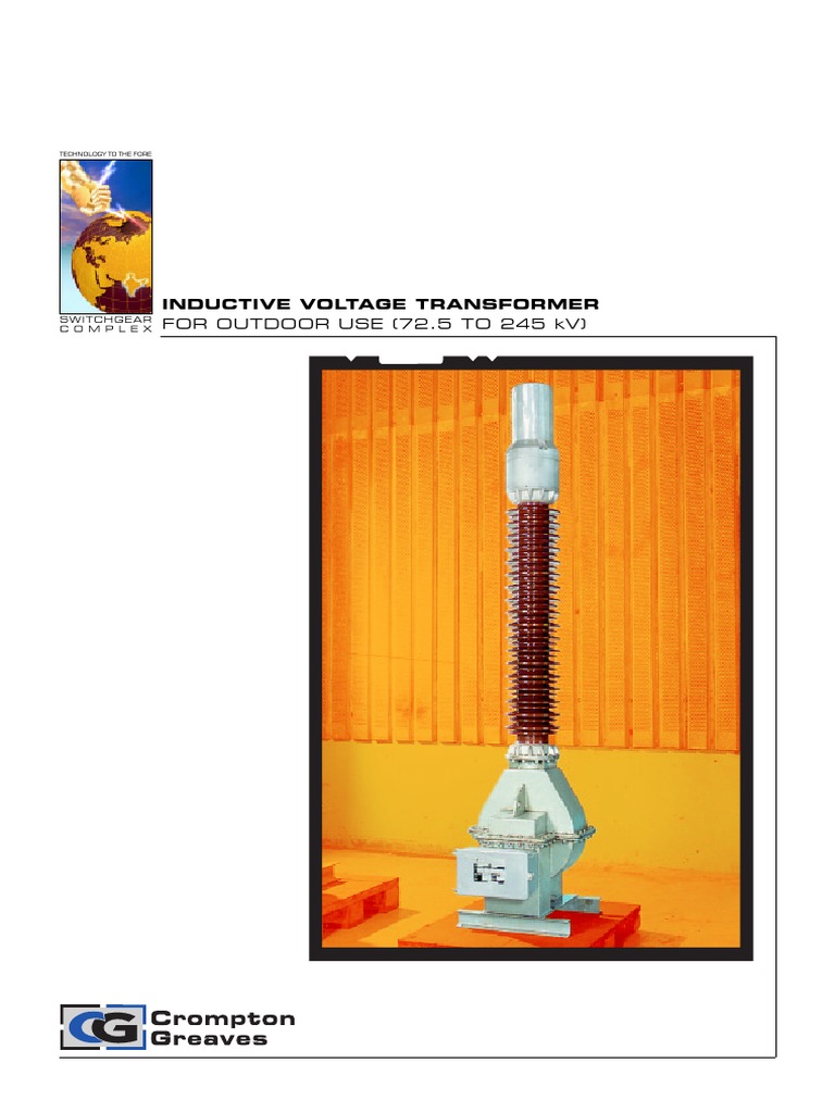 72.5 To 245 KV Inductive Voltage Transformer | Download Free PDF ...