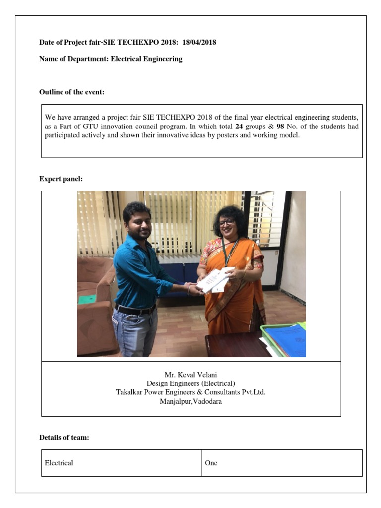 Project Fair Report Format | PDF | Science And Technology | Business