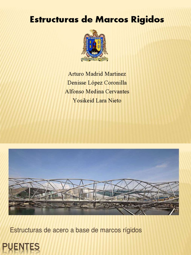 Estructuras de Marcos Rigidos | Puente | Acero