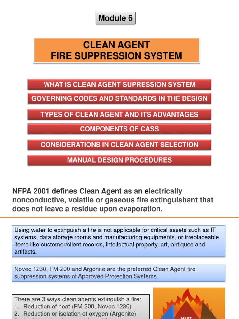 Module 6 - Design of Clean Agent | PDF | Actuator | Valve