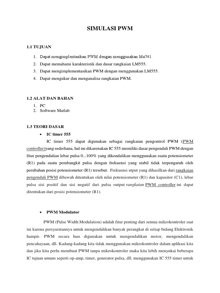 Simulasi PWM | PDF