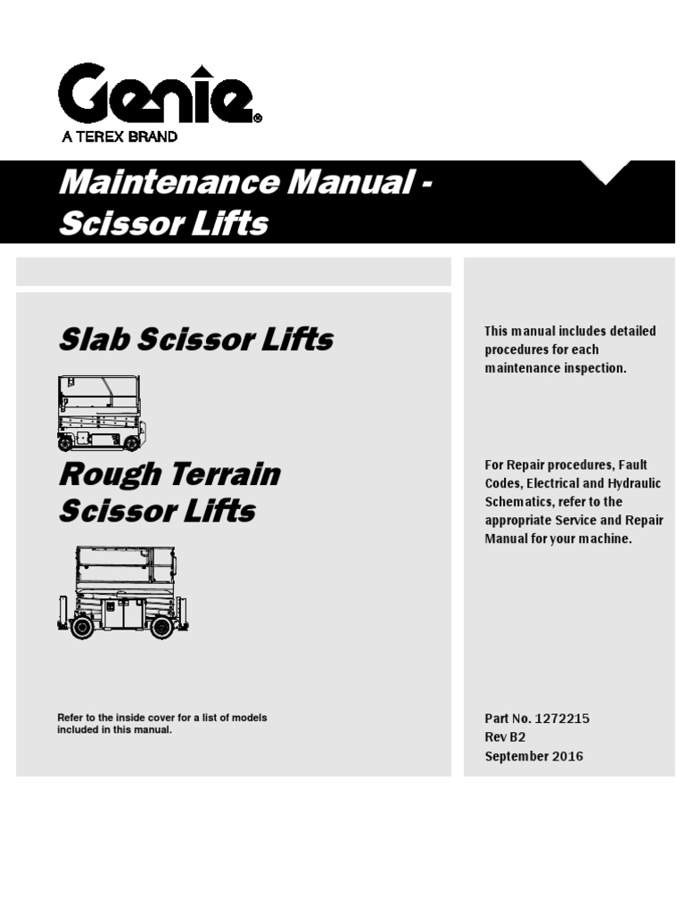 Genie Scissor Lift Maintenance | PDF | Elevator | Engines