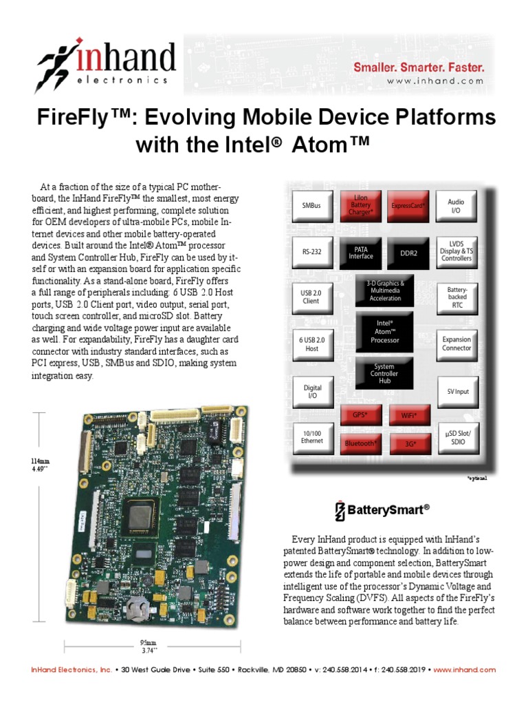 FireFly™: Evolving Mobile Device Platforms | PDF | Mobile Device | Usb