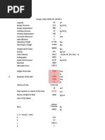 Hopper Design Calculation | PDF | Physics | Mechanical Engineering